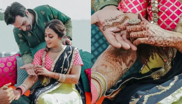 Kirtida Mistry Dons Green-And-Pink-Hued Lehenga For Her Mehendi, Poses ...