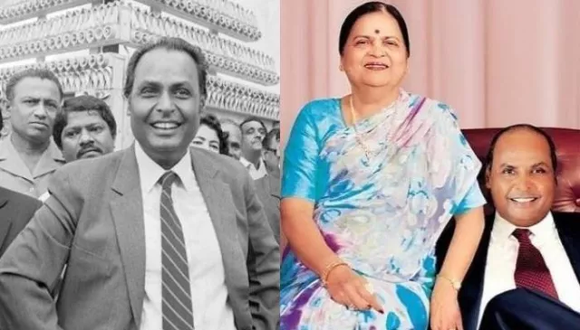 Rare And Unseen Picture Of Dhirubhai Ambani And Kokilaben Ambani From ...