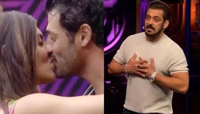 BB OTT 2: Salman Khan Reacts To Jad Hadid-Akanksha Puri's Steamy Kiss, Says, 'I'm Leaving This Show'