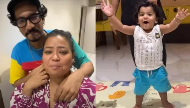 Bharti Singh's 1-Yr-Old Son, Golla Learns To Walk, Looks Cute As He ...