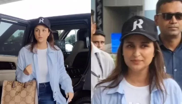 Parineeti Chopra Dons A Cap With Raghav Chadha's Initial As She Arrives ...