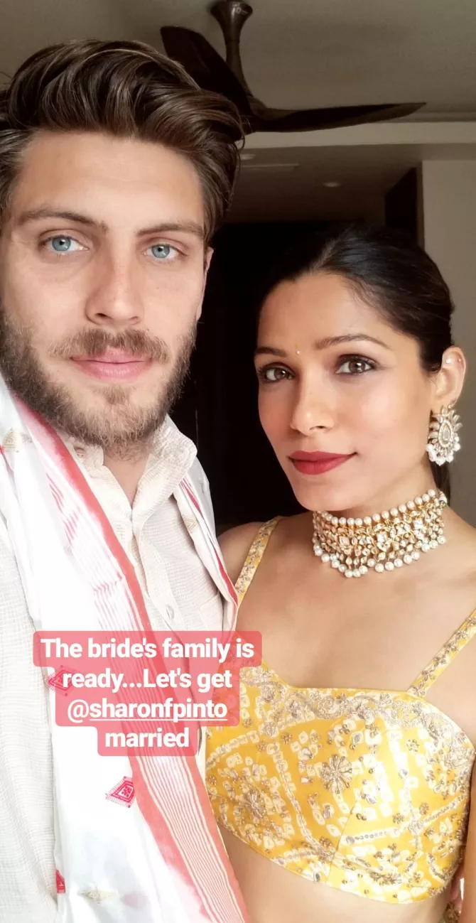 Freida Pinto's Sister, Sharon Pinto Gets Married, The Starlet Shares ...