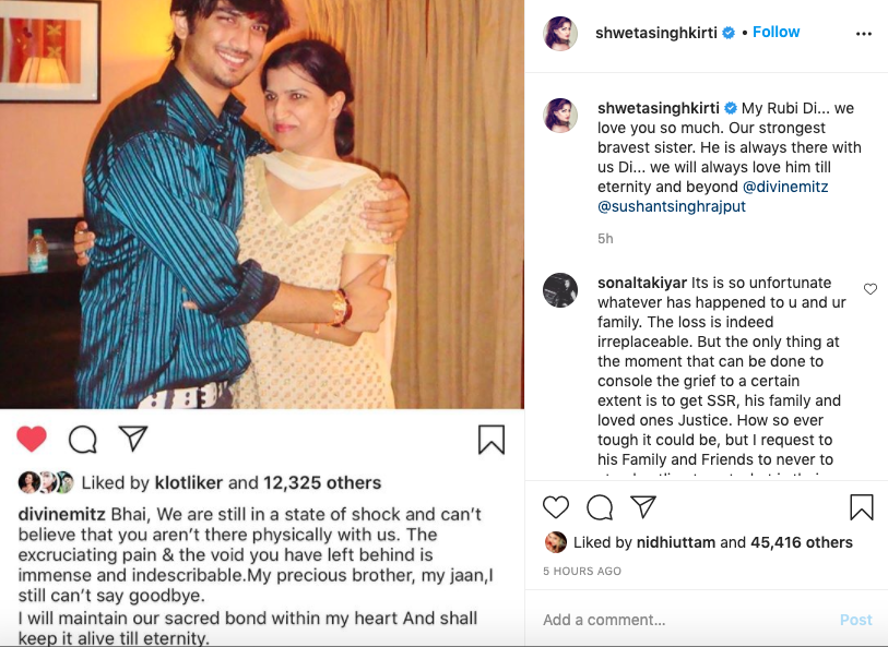 Sushant Singh Rajput's Sister, Nitu Pens A Heart-Wrenching Poem For Her ...