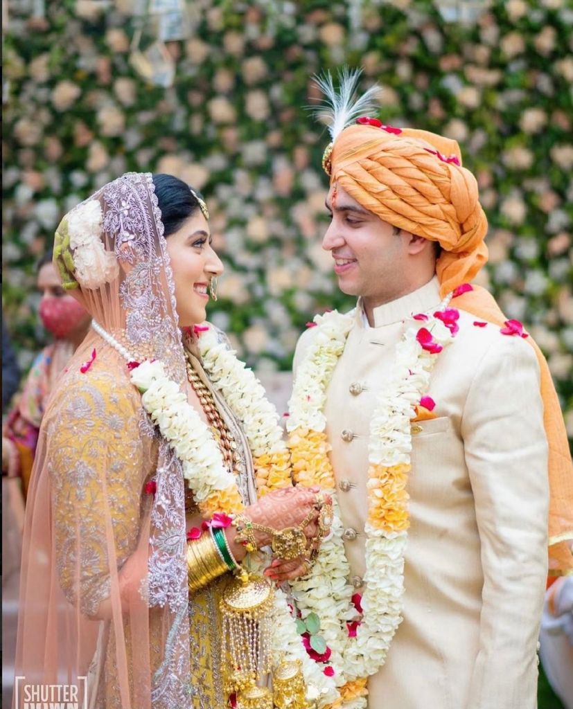 The Chef Bride Donned A Yellow Embroidered 'Lehenga' From Designer ...
