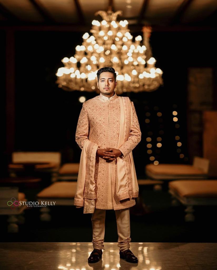 This Bride Donned A Heavily Embroidered Red 'Lehenga' On Her Wedding ...