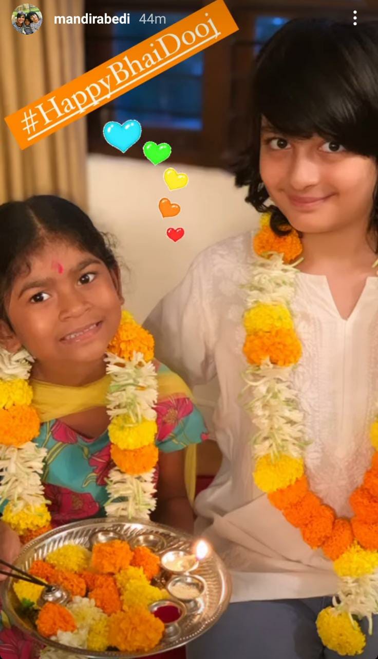 Mandira Bedi Shares Adorable Pictures Of Her Kids, Vir And Tara ...