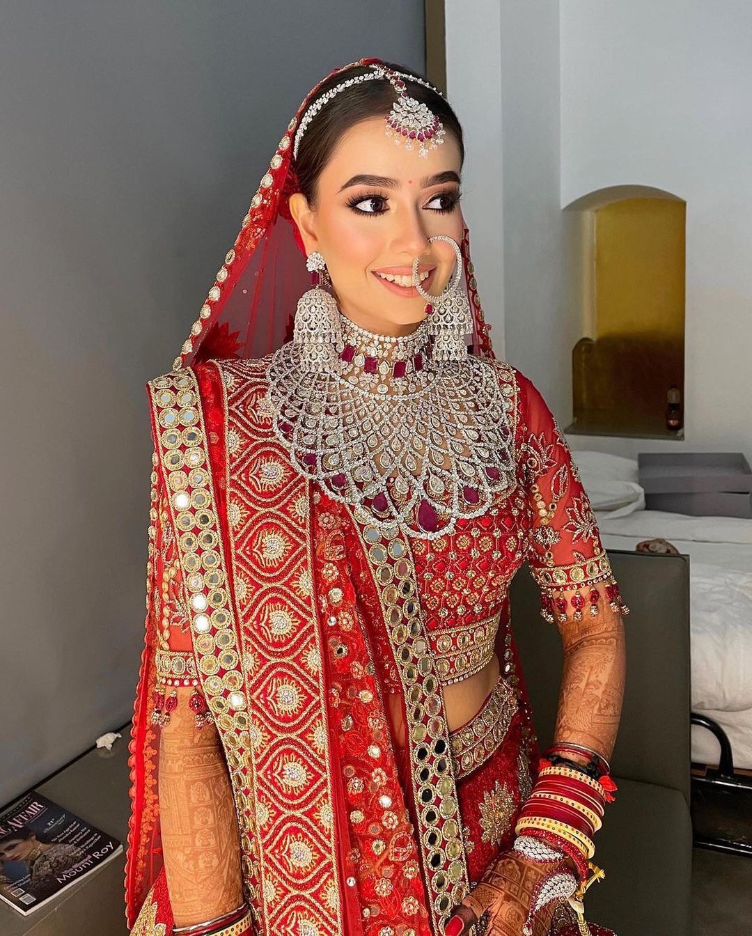 Bride Dons A Gujarati 'Gharchola' For Her Pre-Wedding Festivities ...