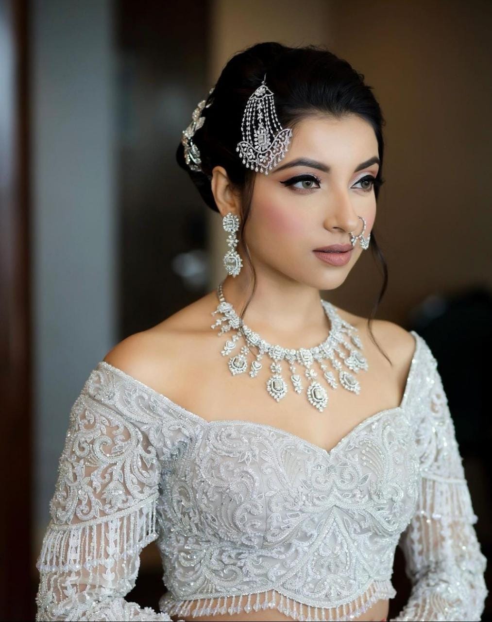 Fashion Designer Bride Wore An Embroidered Dress, Paired It With A ...
