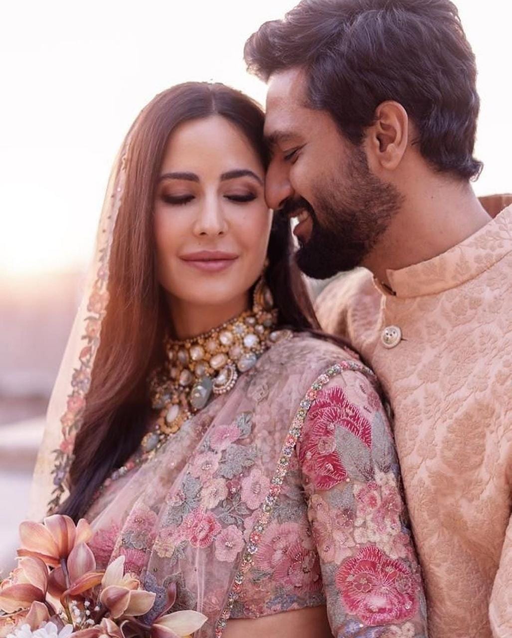 Katrina Kaif And Vicky Kaushal's Silk Sabyasachi Outfits On Their ...