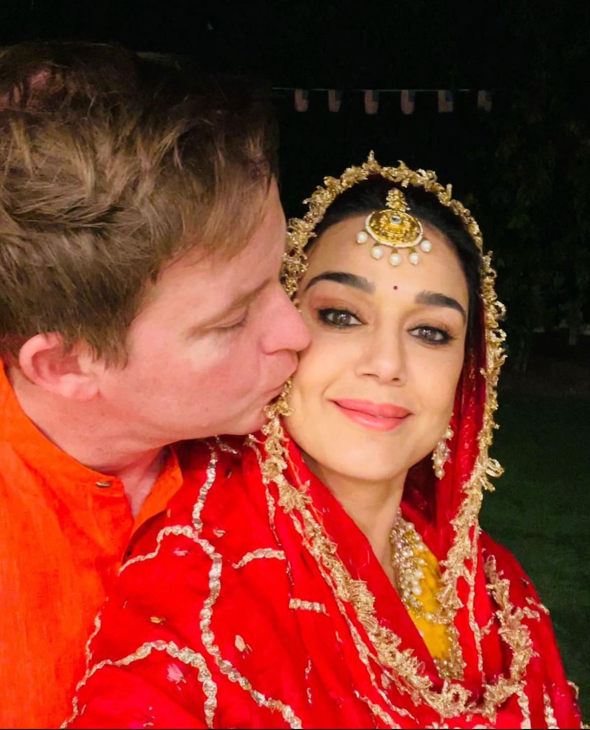 Preity Zinta Dons A Handwoven 'Phulkari Dupatta' On Karwa Chauth ...