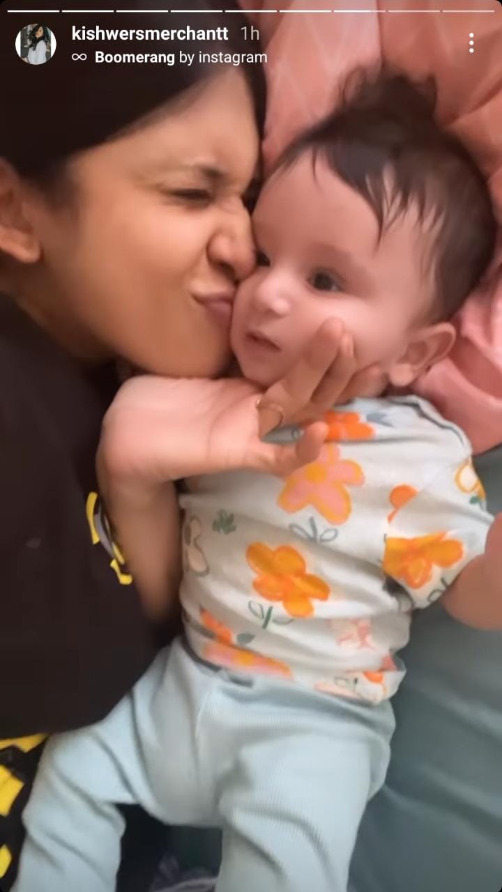 Kishwer Merchantt Shares A Goofy Boomerang Of Her Son, Nirvair, As He ...