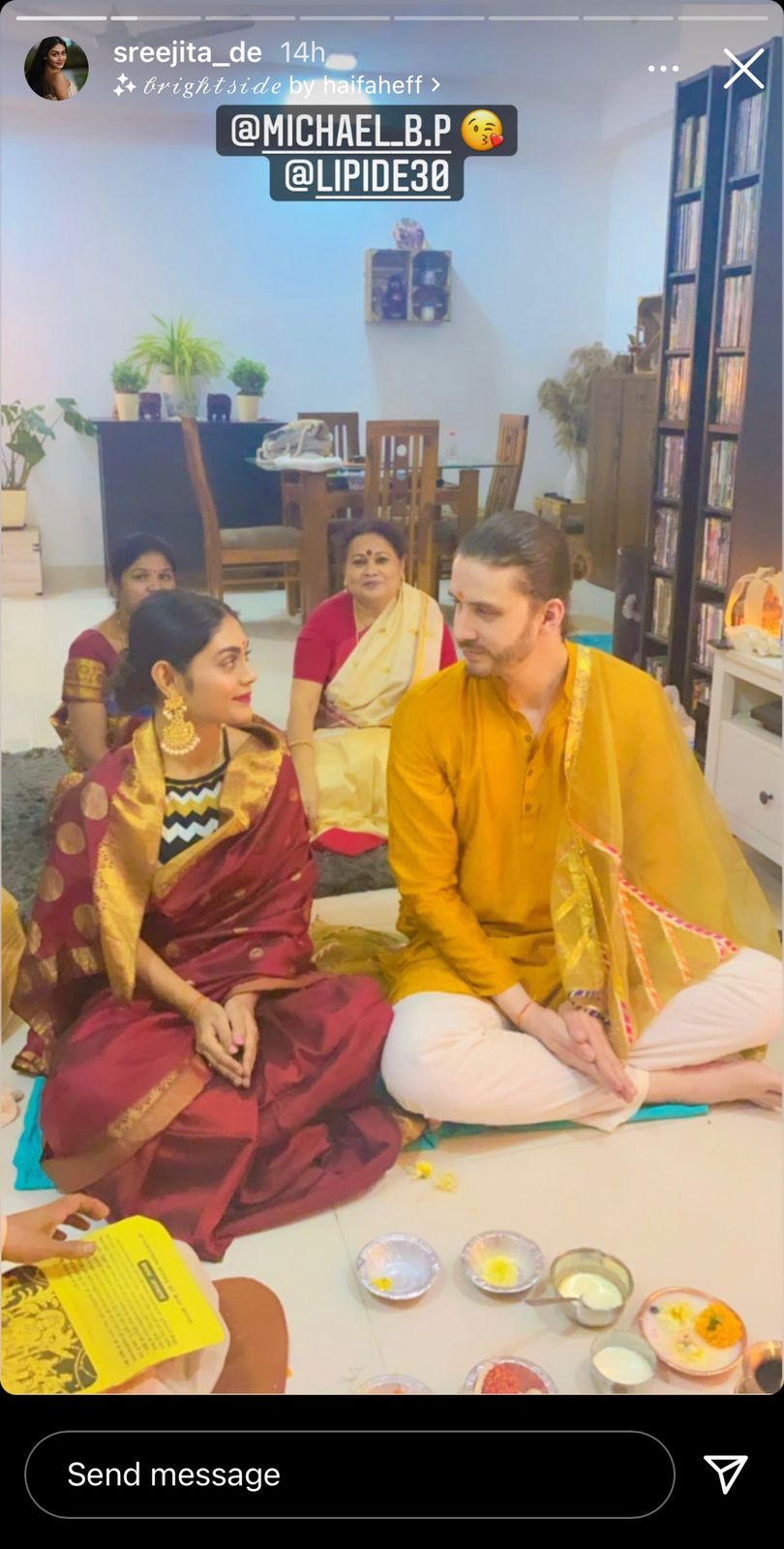 'Uttaran' Fame, Sreejita De Performs 'Puja' With Her Groom-To-Be ...