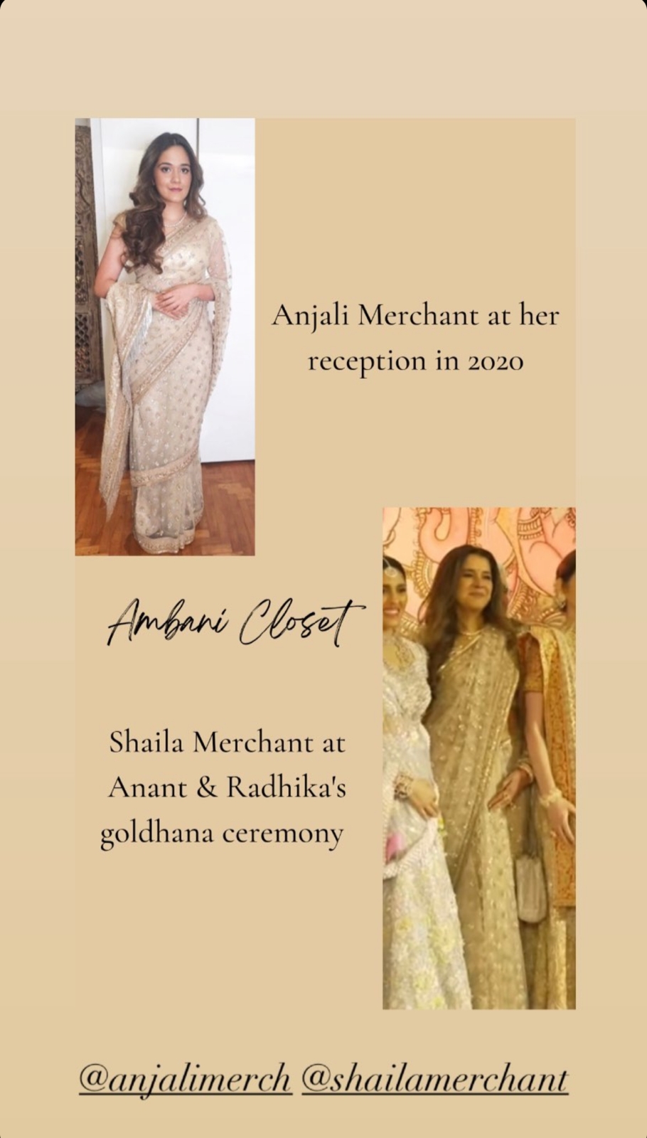 Shaila Merchant Borrowed Daughter, Anjali's Saree And Jewels For ...