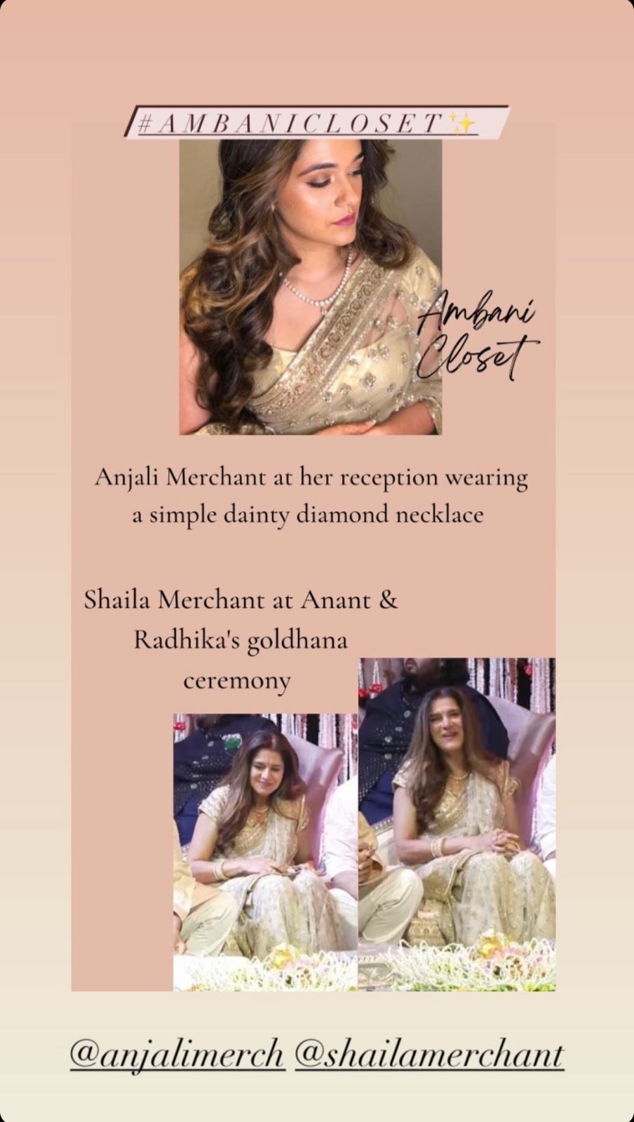 Shaila Merchant Borrowed Daughter, Anjali's Saree And Jewels For ...