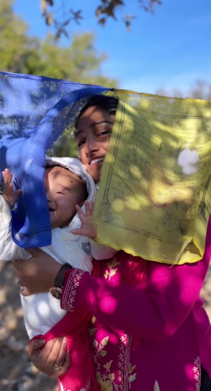 Mohena Kumari Climbs Hills With Hubby, Suyesh And Son, He Carries Baby ...
