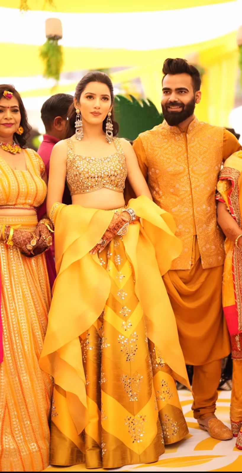 Influencer Bride, Neetu Bisht Radiates In Yellow On 'Haldi', Dons A ...