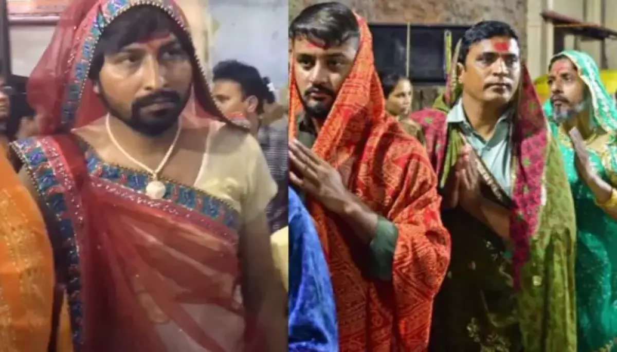 Navratri Special: Meet Ahmedabad Men, Who Wear Sarees And Perform Garba ...