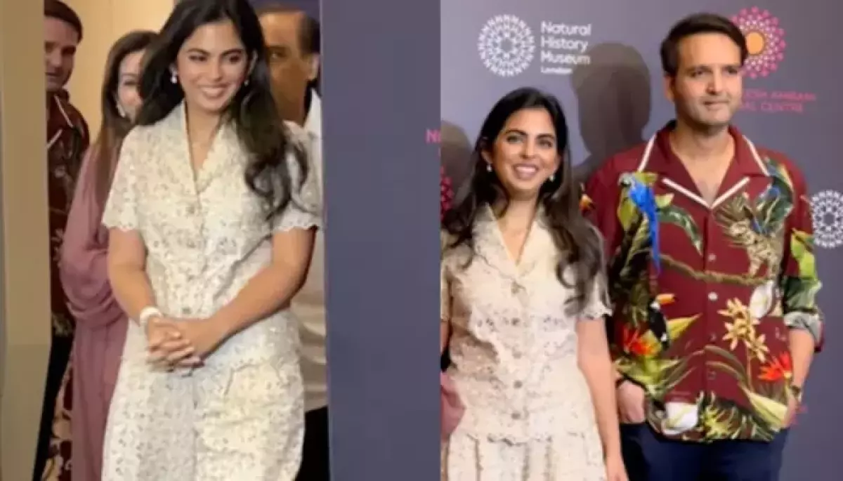 Isha Ambani Makes Stylish Entry With Husband, Anand, Join Nita Ambani ...