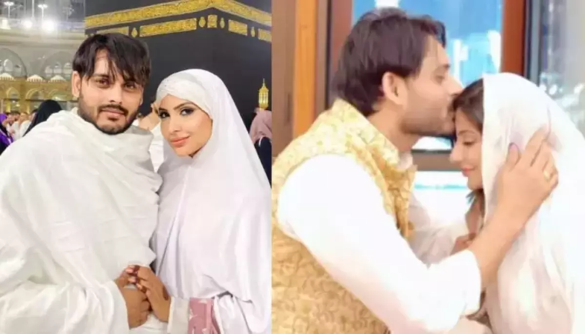 Sana Sultan Completes First 'Umrah' With Her Husband, Mohammad Wazid ...