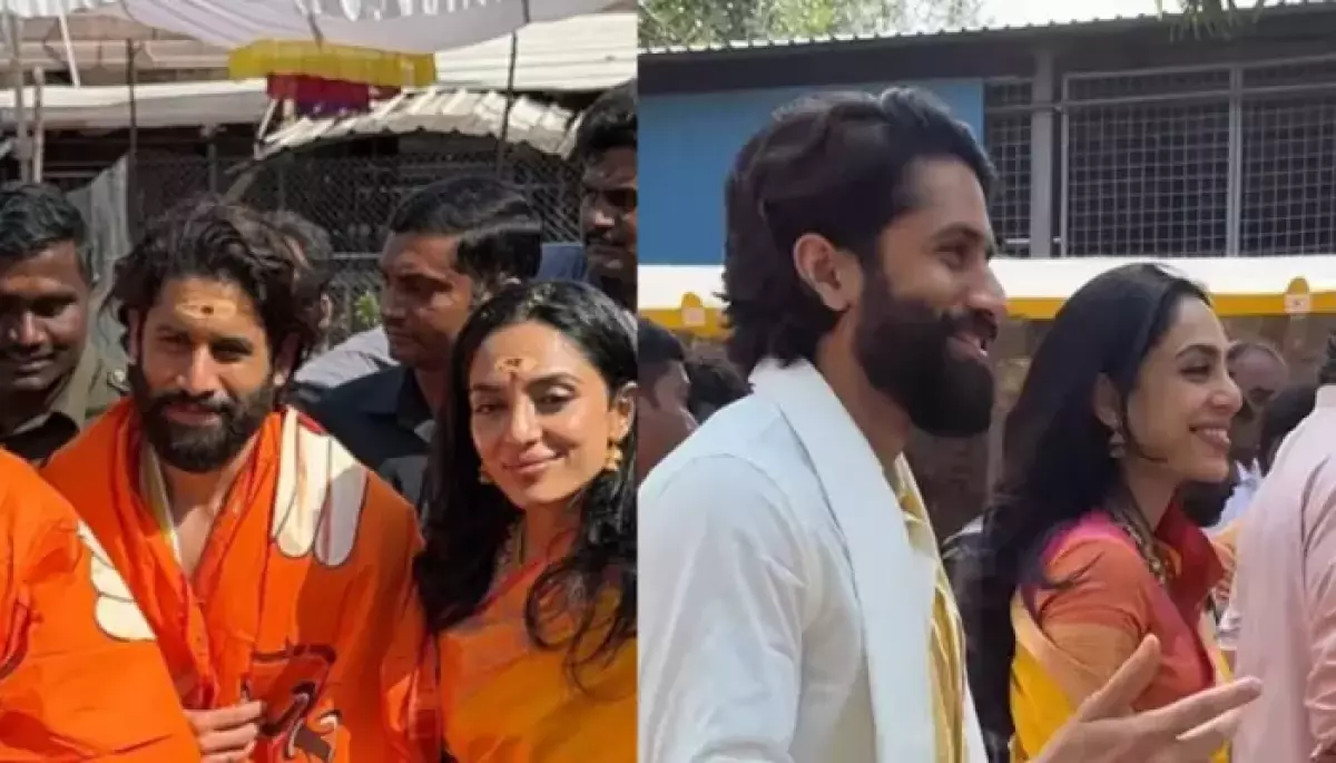 Naga Chaitanya And Sobhita Go Barefoot In Their First Apperance As ...