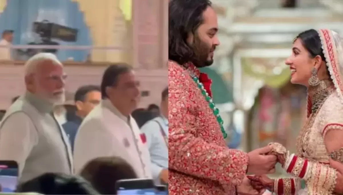 Prime Minister, Shri Narendra Modi Arrives At Anant Ambani And Radhika ...