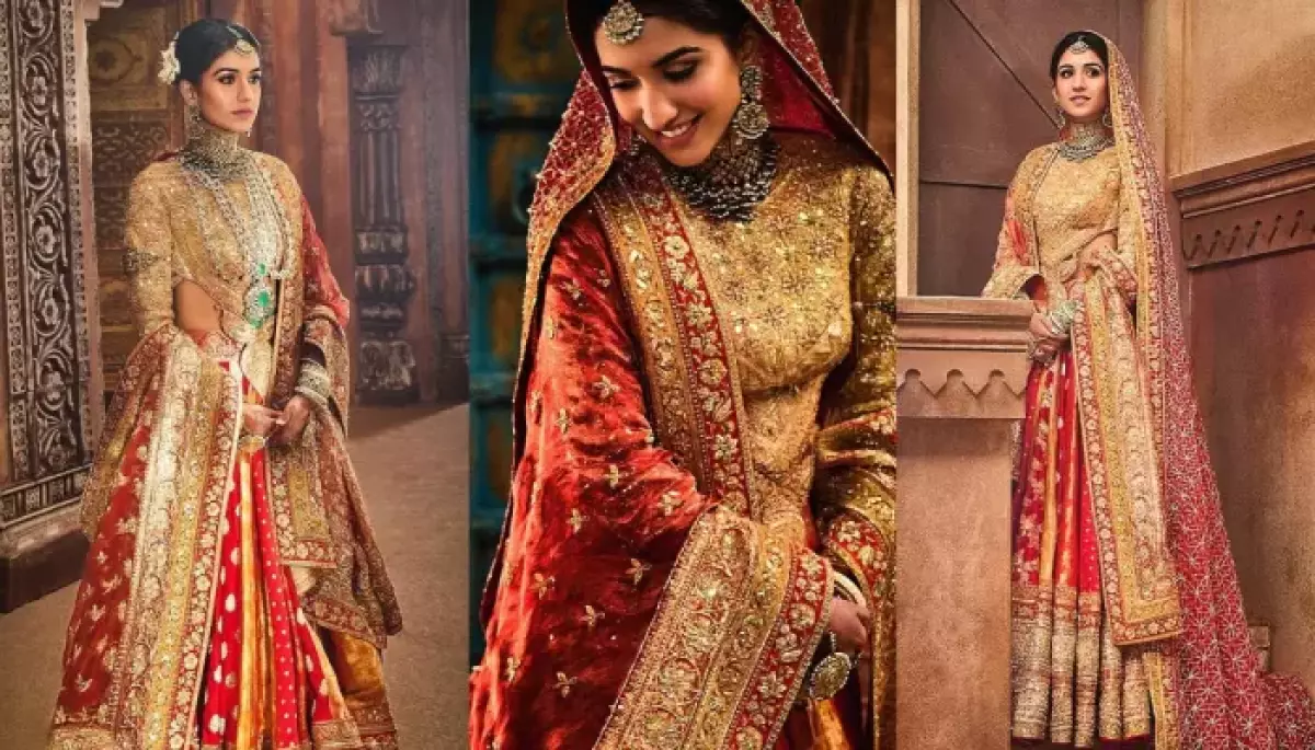 Radhika Merchant Wears A Multi-Panelled MM Lehenga With Real Gold ...