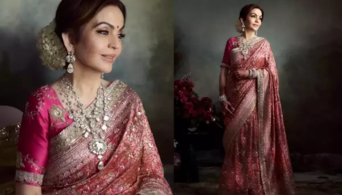 Nita Ambani Picked Manish Malhotra's Brocade Saree With Real 'Chandi ...