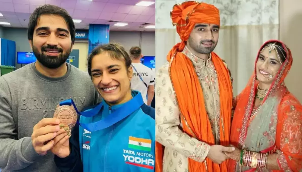 Vinesh Phogat And Somvir Rathee's Love Story: 'Sagai' At Airport To ...