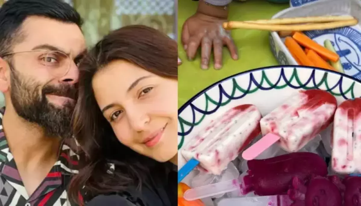 Anushka Sharma Makes Ice-Lollies With Her Kids, Vamika And Akaay ...