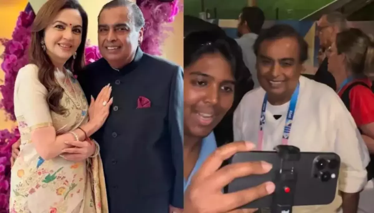 Mukesh Ambani Smiles Ear-To-Ear As He Delightfully Poses With Fans ...