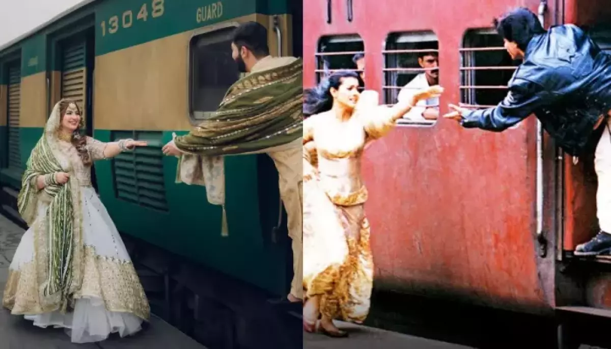 Dilwale Dulhania Le Jayenge Train Pakistani Bride Gets Shah Rukh