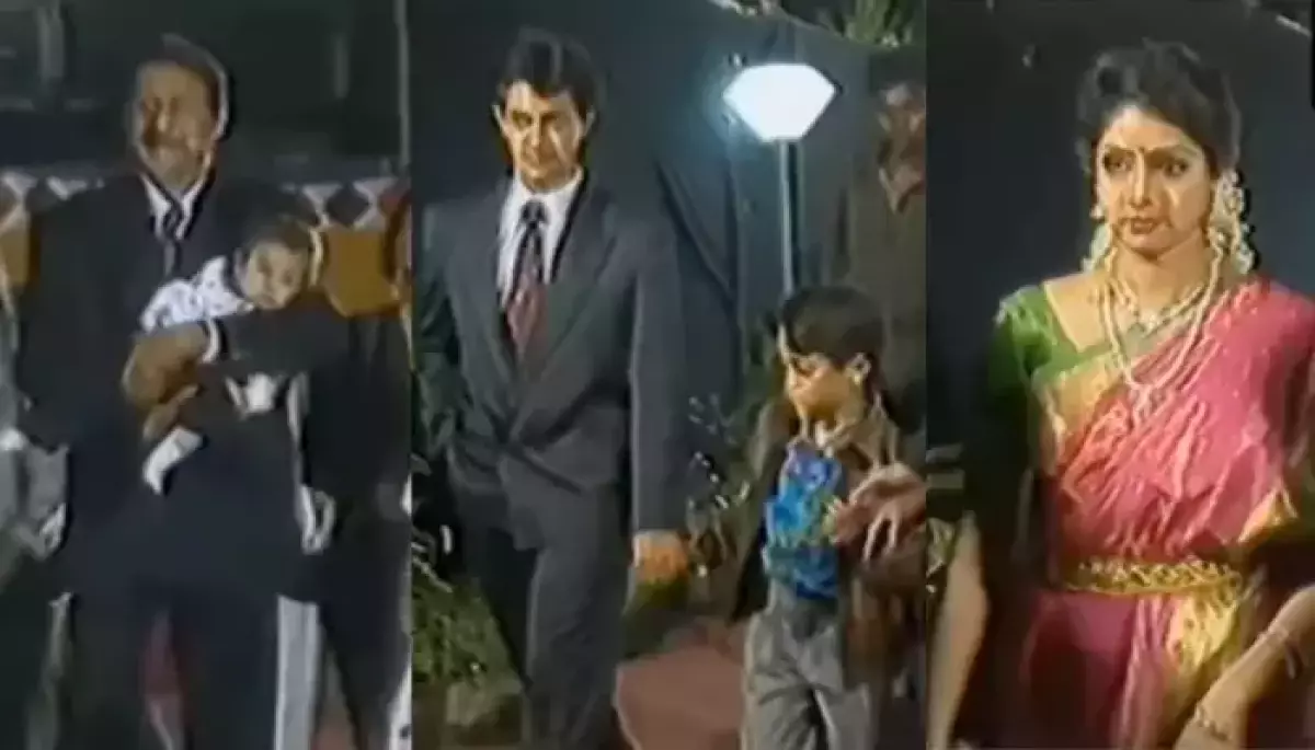 Filmfare Party Of 1990: Sridevi Looks Elegant, Jackky-Aamir Arrive With Their Little Sons, And More