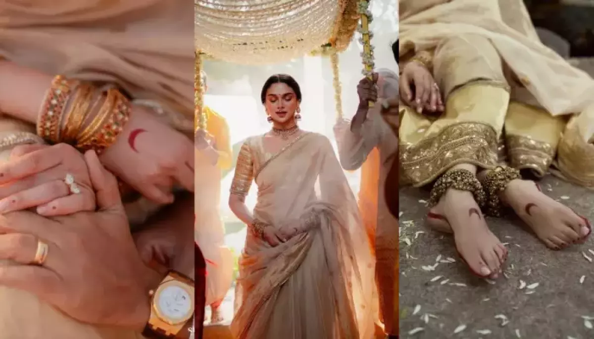 Aditi Rao Hydari Selects Crescent Moon Alta Design For Wedding, Here's ...