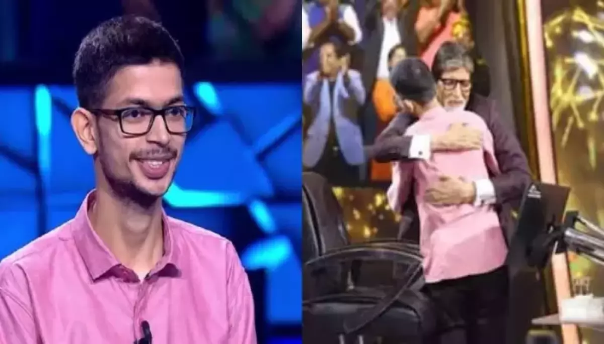 Chander Prakash: First KBC 16 Winner Receives Car And Big B's Embrace ...