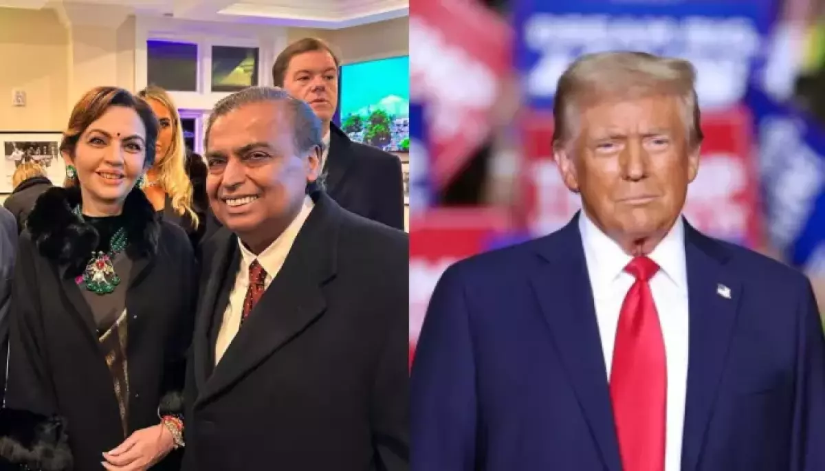 Nita Ambani And Mukesh Ambani Pose With Donald Trump Before His ...