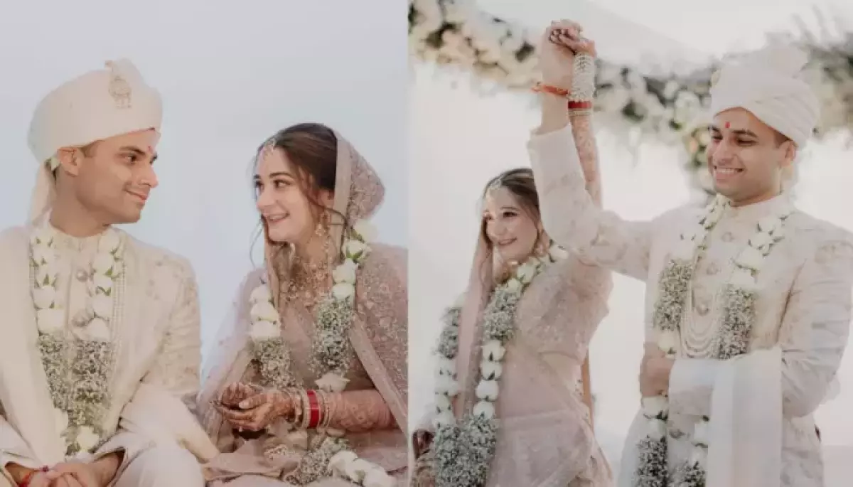 Influencer, Sana Grover Stuns In Blush Pink Lehenga As She Ties Knot ...