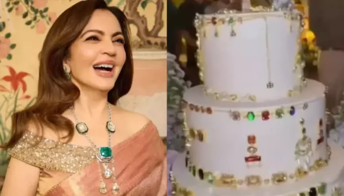 Nita Ambani's Unique Three Tier Cake For 62nd Birthday, Adorned With ...