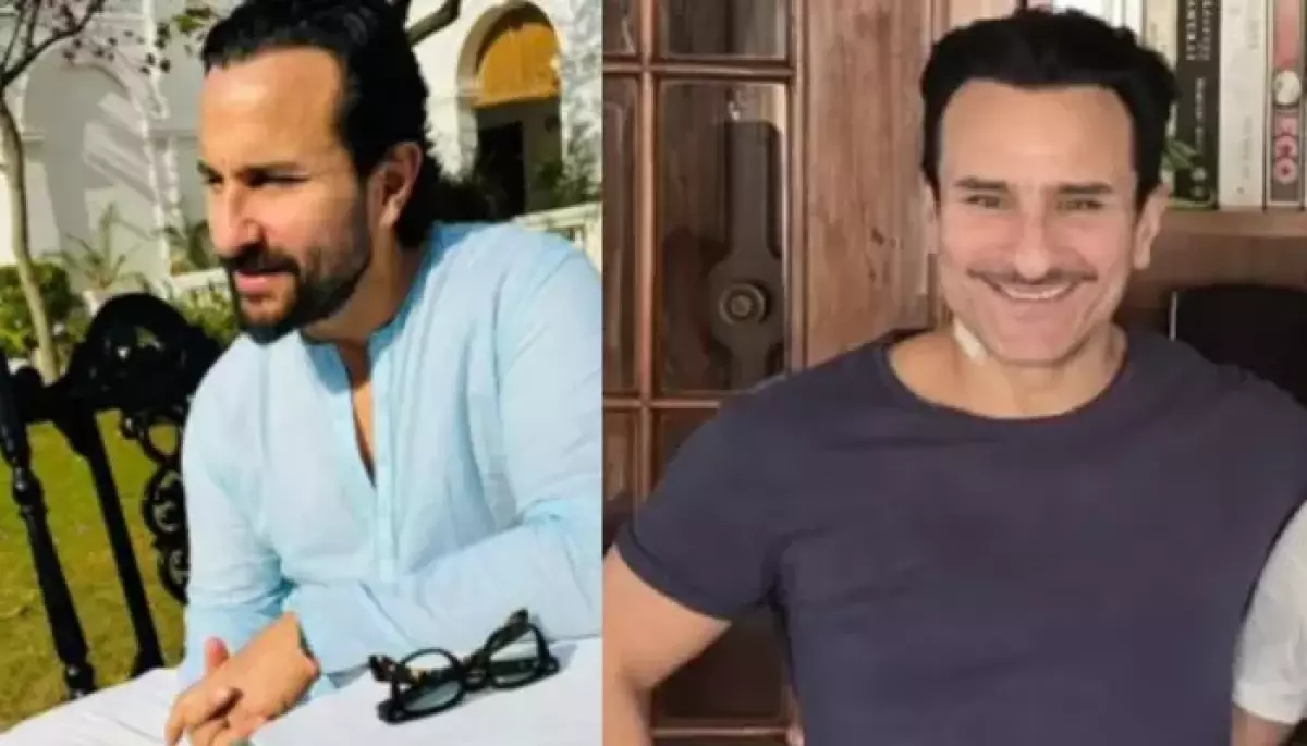 Saif Ali Khan's Unseen Post-Surgery Picture, Poses With Son, Ibrahim ...