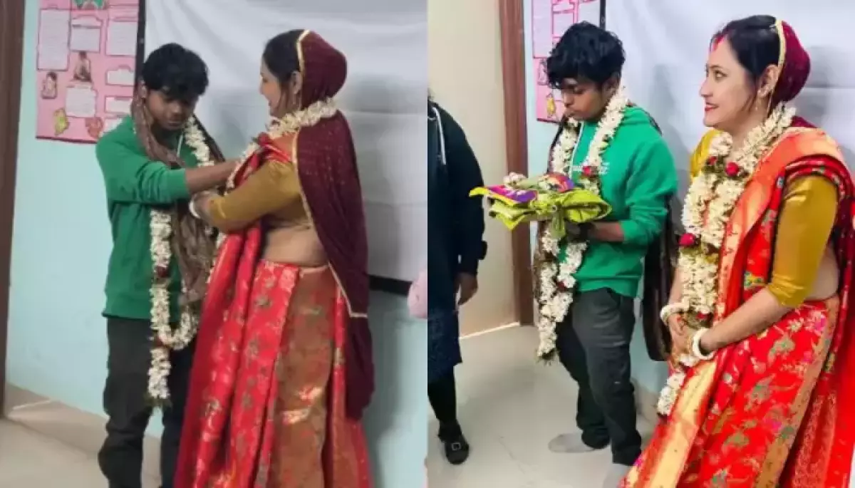 'Classroom Wedding' Of Female Teacher- Student Goes Viral, Netizen Says ...