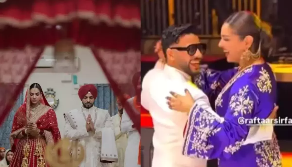 Raftaar Dances With Wife At Reception, Netizens React To Their Height ...
