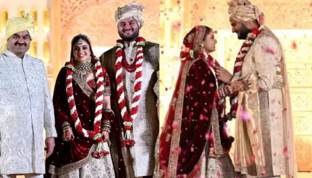 Gautam Adani's Son, Jeet Gets Married To Diva Shah In Simple Wedding ...