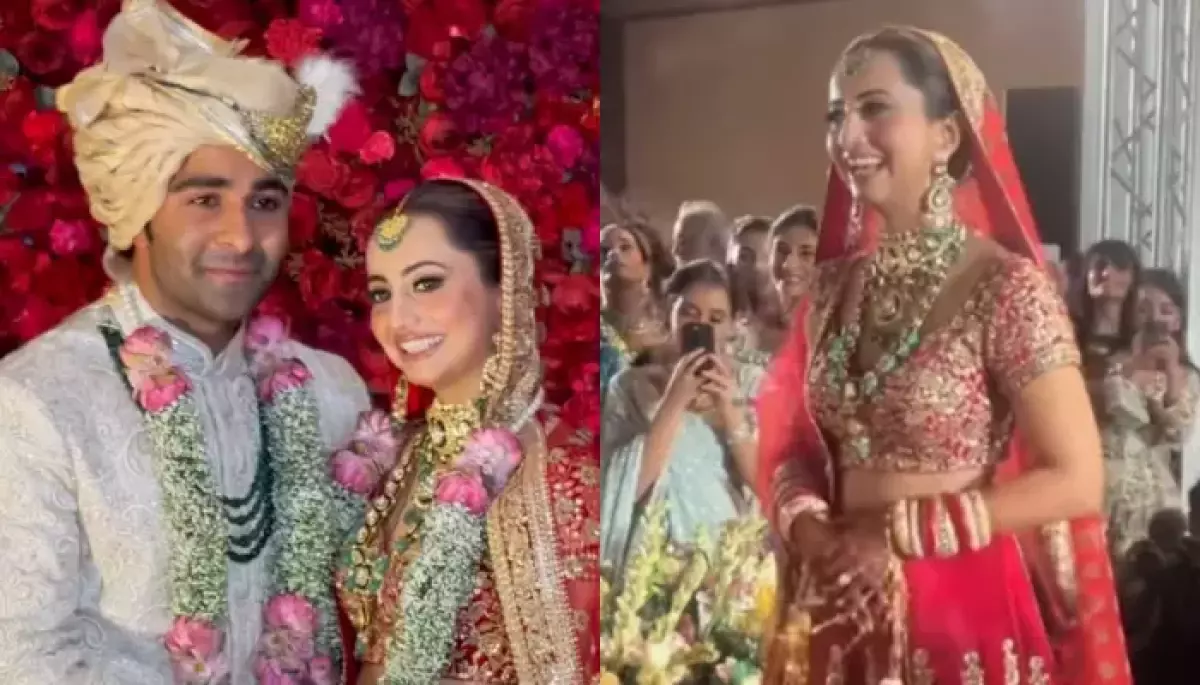 Alekha Advani Looks Gorgeous In Sabyasachi Lehenga As She Makes Her ...