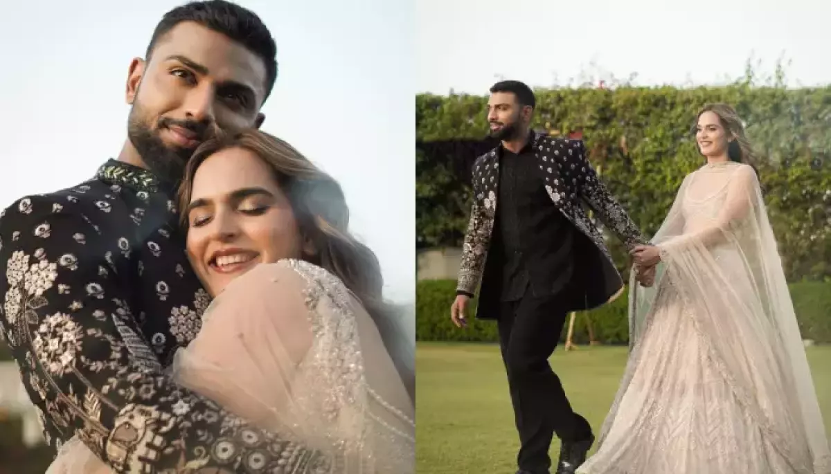 'Splitsvilla X5’s Rushali Yadav Stuns In Shimmery Lehenga For Engagement With Harsh Arora