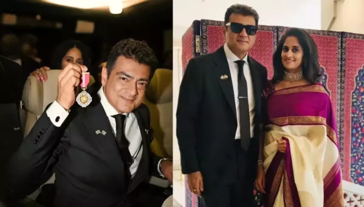 Ajith Kumar Shares Heartfelt Moment With Wife Shalini Before Receiving ...
