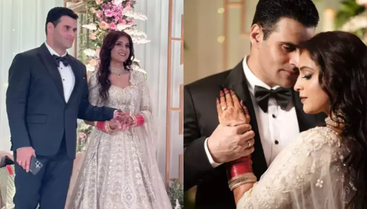 Puneet Issar’s Son, Siddhant Issar Marries Co-star, Surbhi Shukla, Bride Stuns In Ivory Lehenga