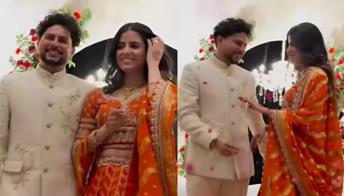 Kuldeep Yadav Exchanges Rings With Friend, Vanshika, To-Be Bride Glows ...