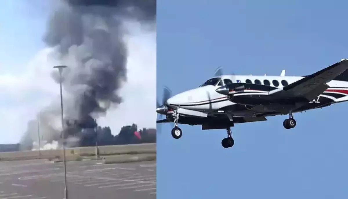 London Plane Crash, Pilot's Last Wave To Kids Moments Before Horrifying ...