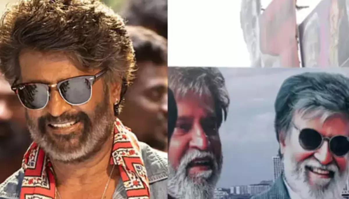 'Coolie' Actor, Rajinikanth's Fandom, Fans Pouring Milk On His 100 Feet ...